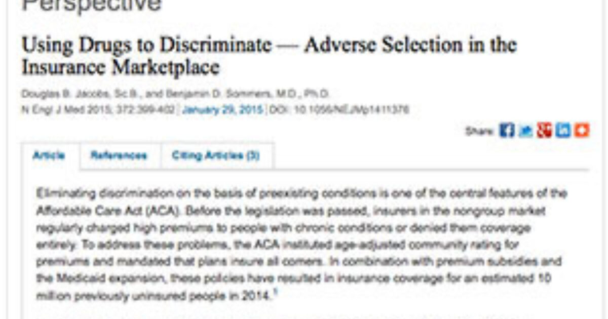 Health insurers are using coverage options to discriminate against…